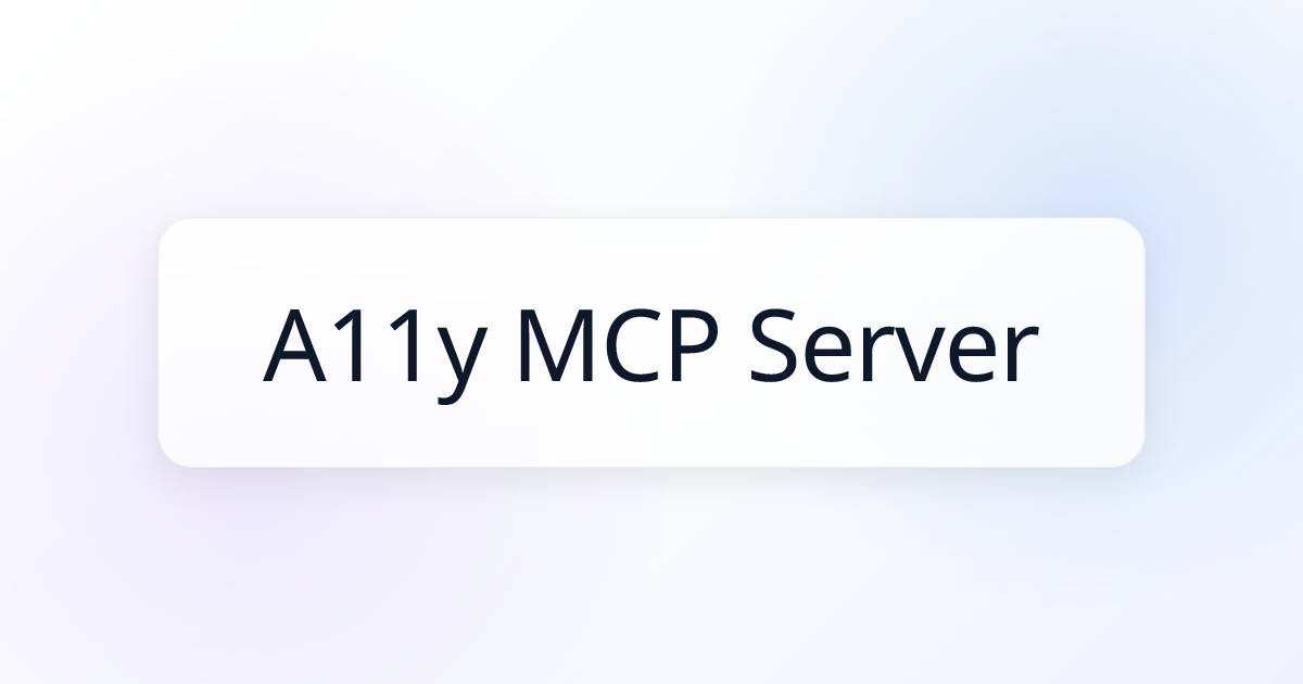 A11y MCP Server | Awesome MCP Servers