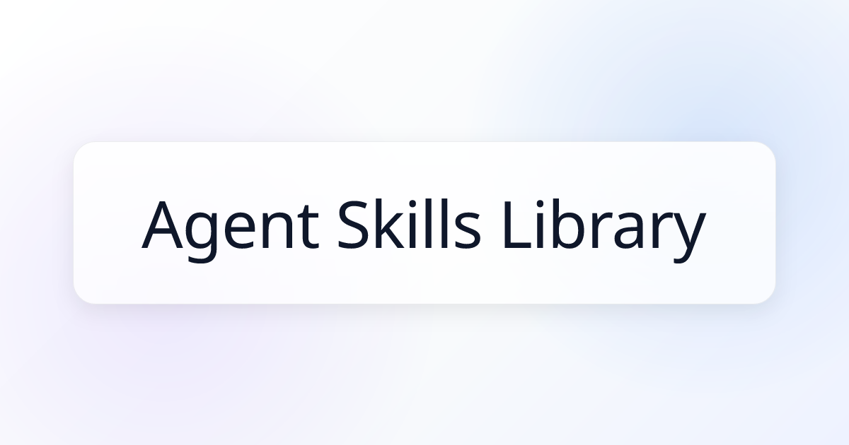 Agent Skills Library