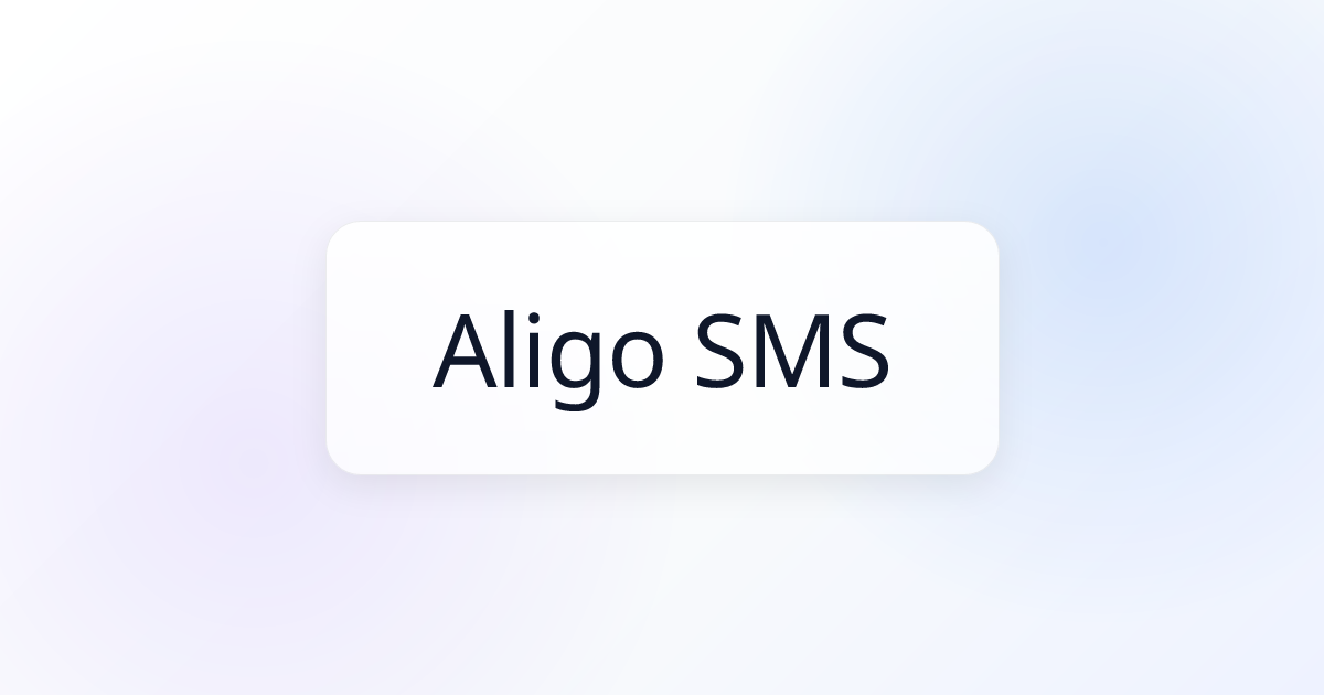 Aligo SMS MCP Server | Awesome MCP Servers