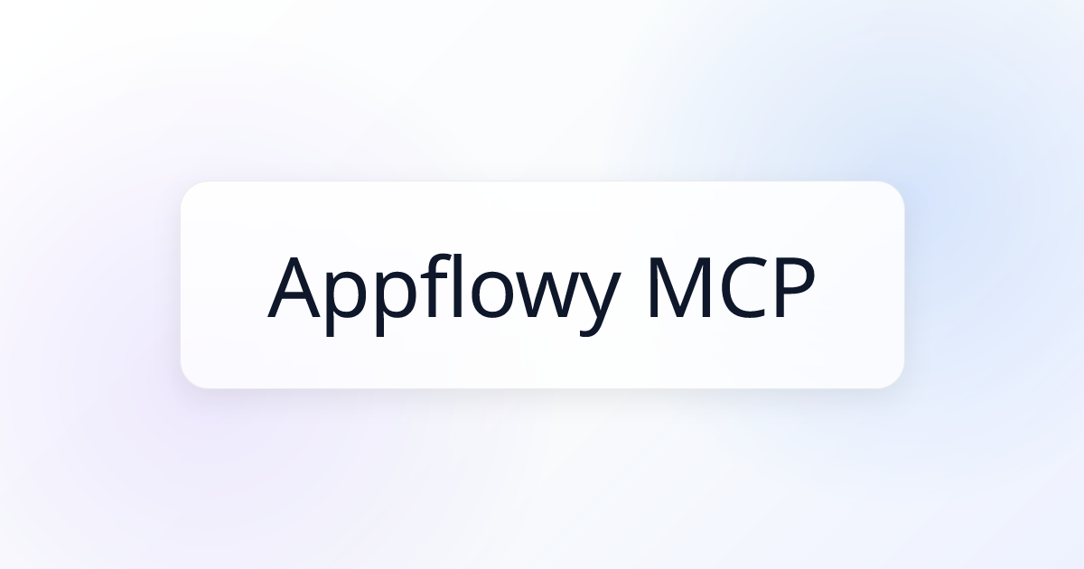Appflowy MCP Server | Awesome MCP Servers