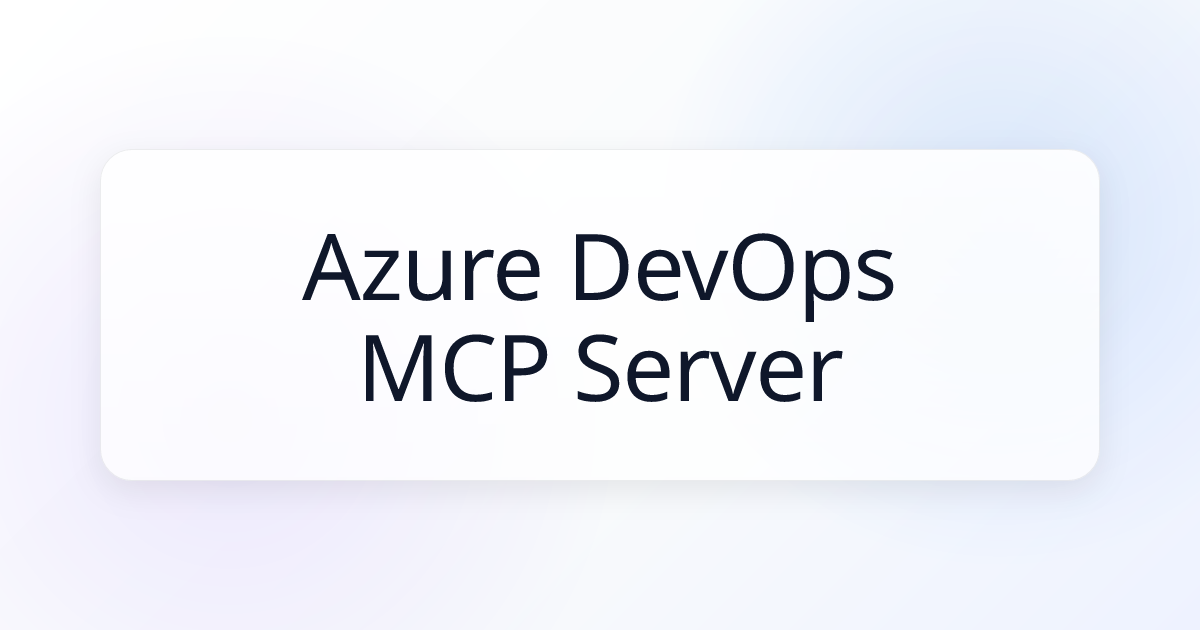 Azure DevOps MCP Server | Awesome MCP Servers