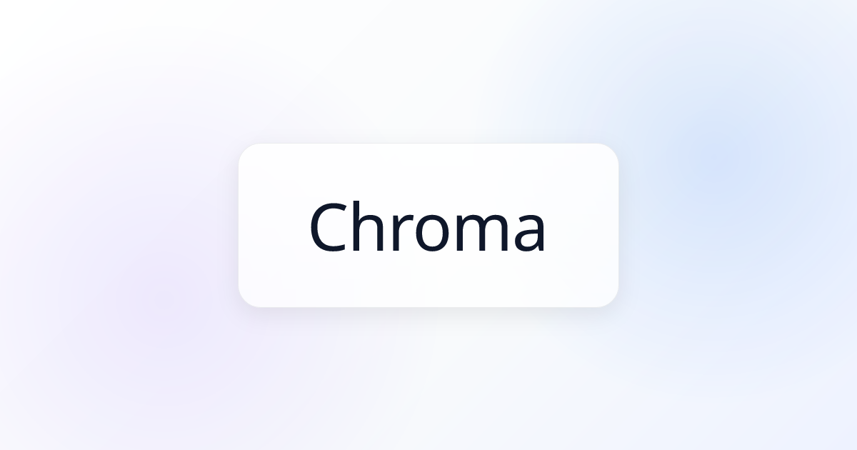 Chroma | Awesome MCP Servers