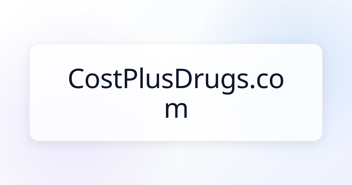 CostPlusDrugs.com | Awesome MCP Servers
