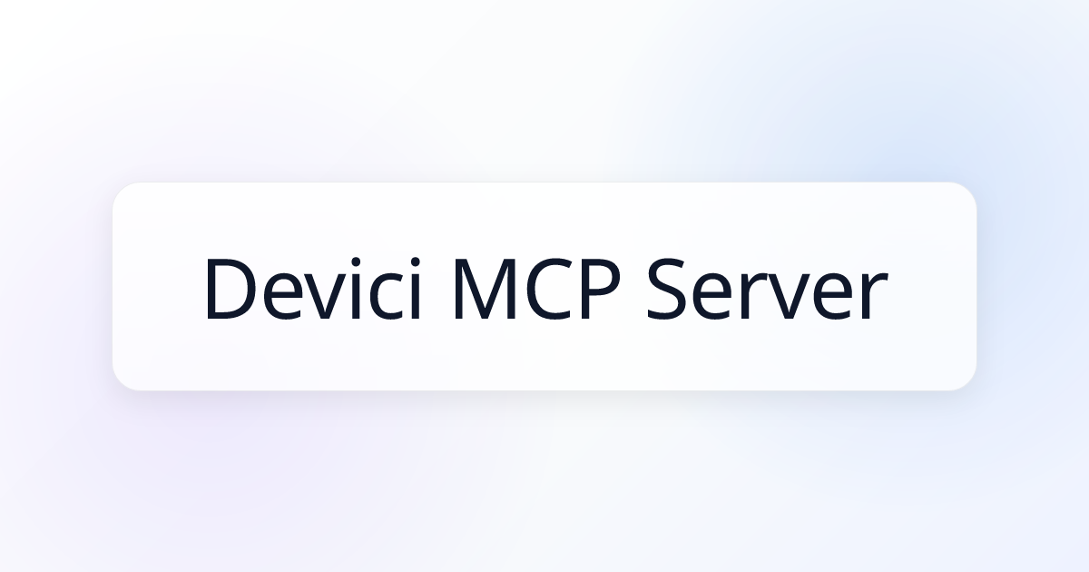 Devici MCP Server | Awesome MCP Servers