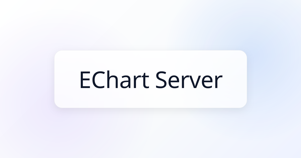 EChart Server | Awesome MCP Servers