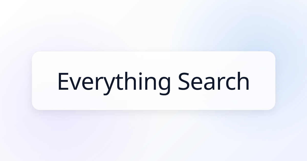 Everything Search | Awesome MCP Servers