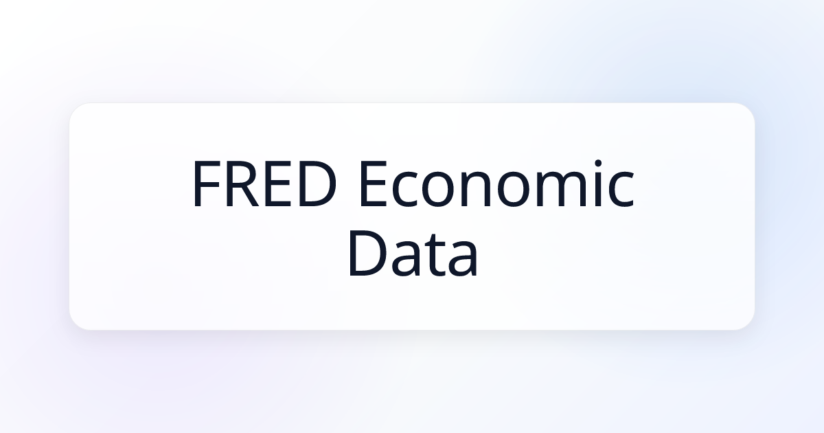 FRED Economic Data | Awesome MCP Servers