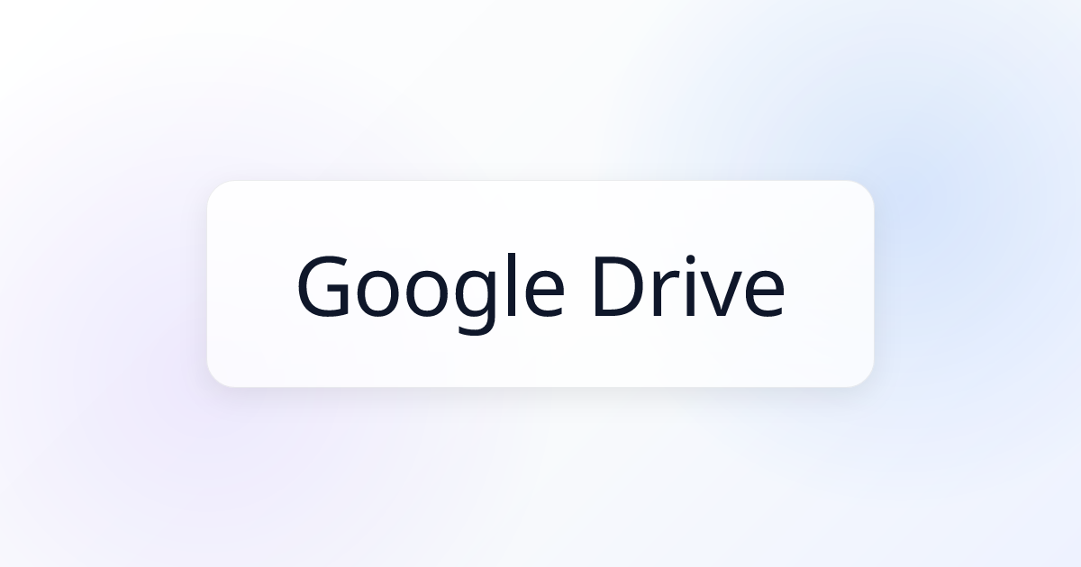 Google Drive | Awesome MCP Servers