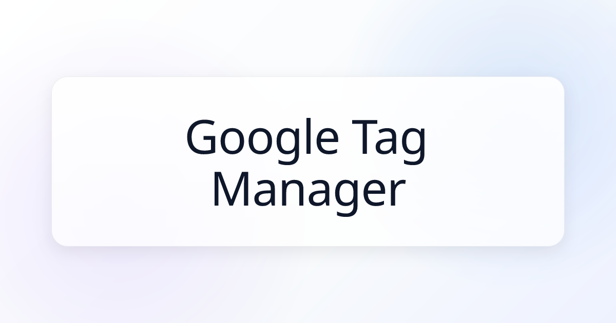 Google Tag Manager MCP Server | Awesome MCP Servers