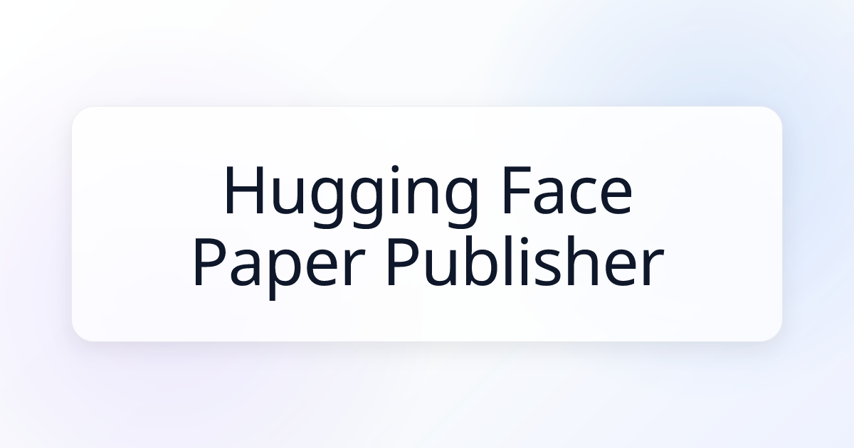 Hugging Face Paper Publisher | Agent Skills Library