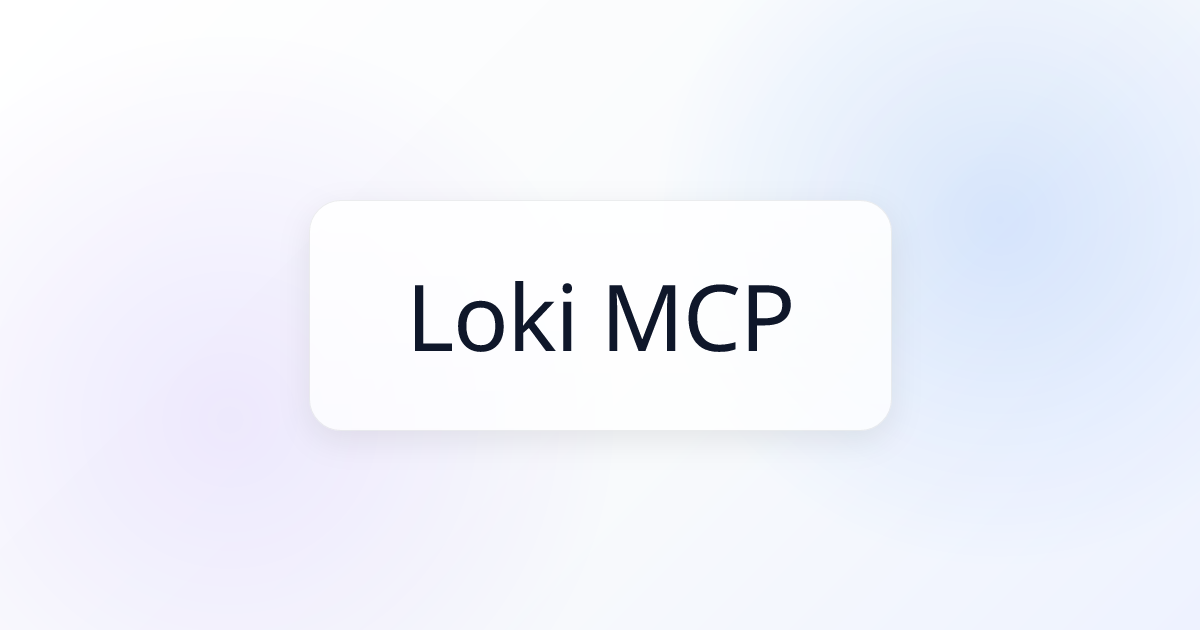 Loki MCP Server | Awesome MCP Servers