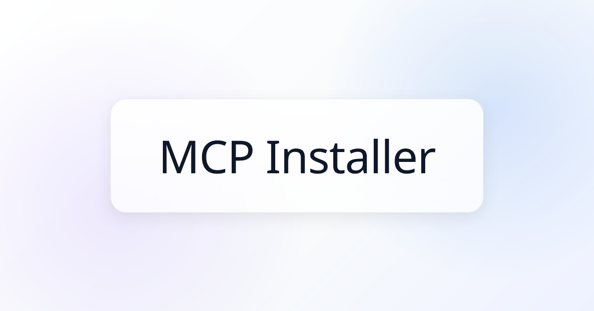 MCP Installer | Awesome MCP Servers
