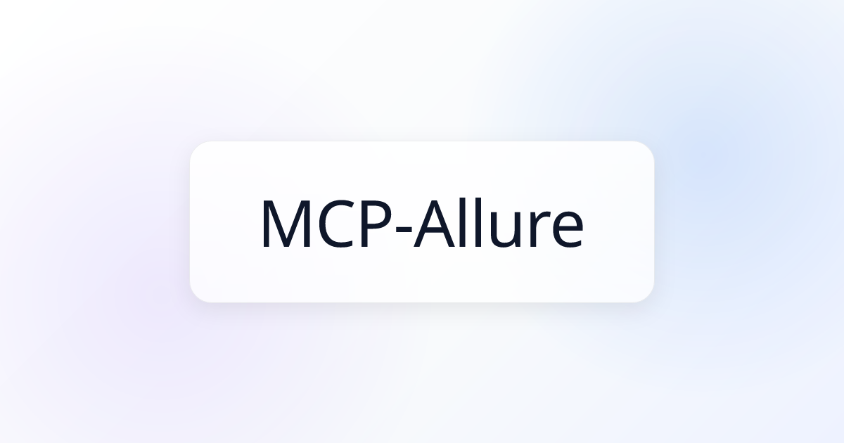 MCP-Allure Server | Awesome MCP Servers