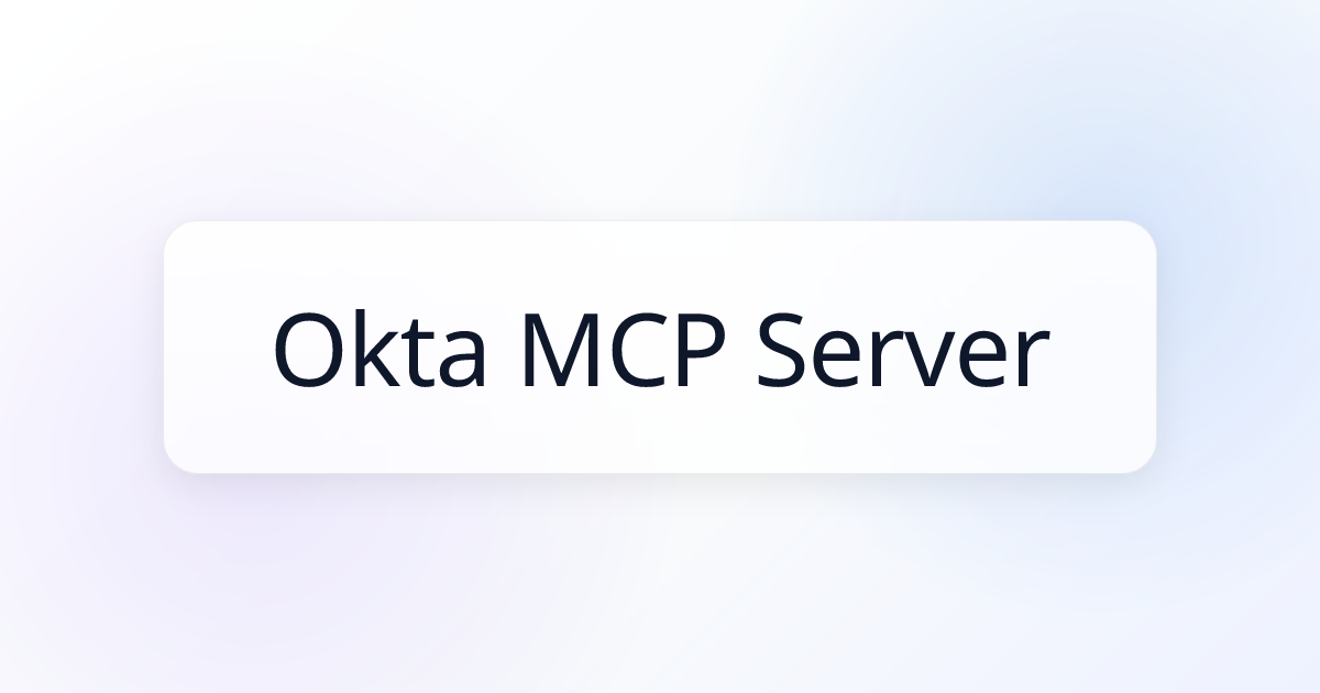 Okta MCP Server | Awesome MCP Servers