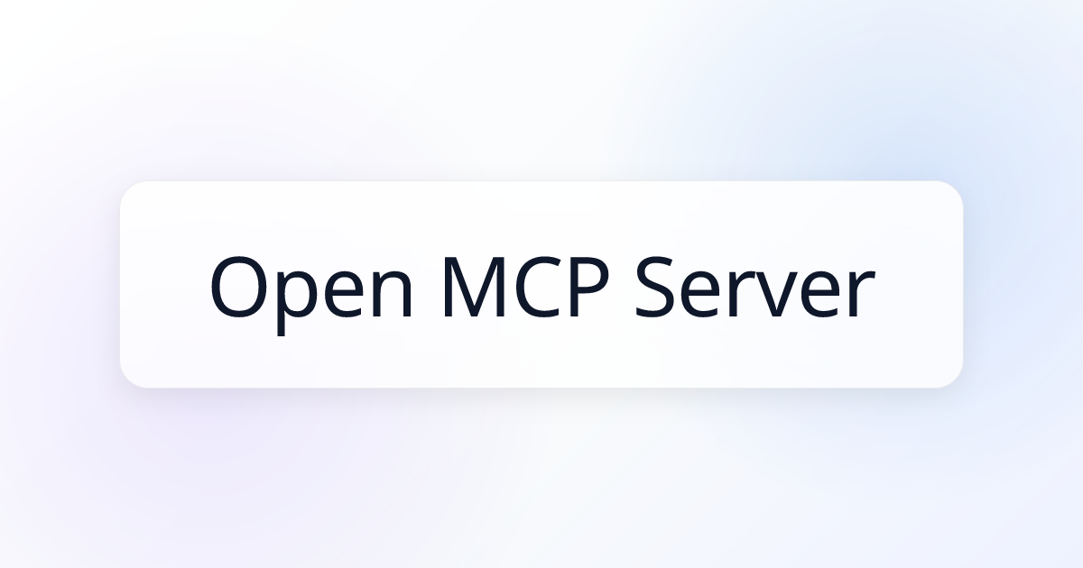 Open MCP Server | Awesome MCP Servers