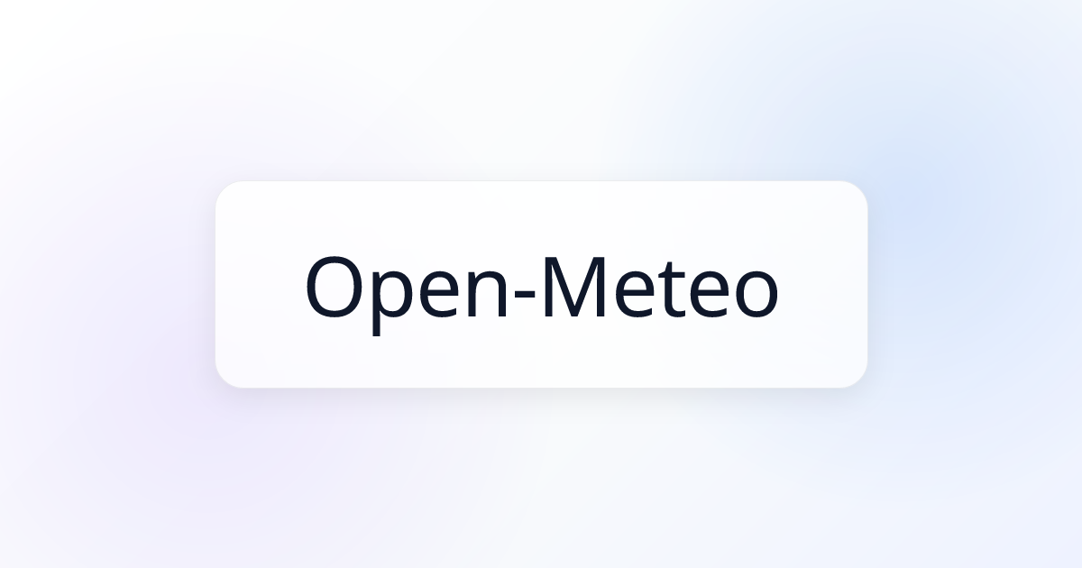 Open-Meteo MCP Server | Awesome MCP Servers