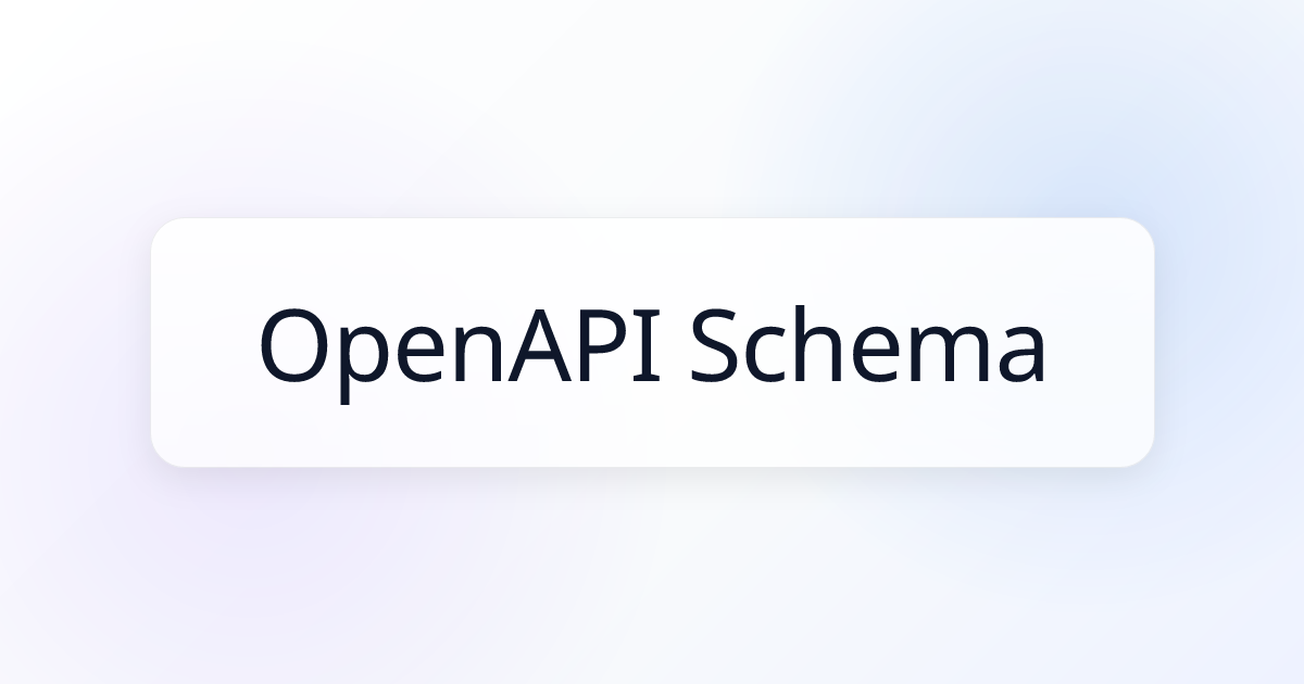 OpenAPI Schema | Awesome MCP Servers