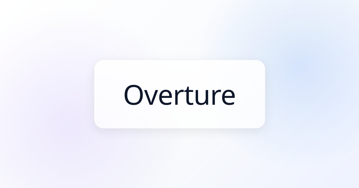 Overture | Awesome MCP Servers