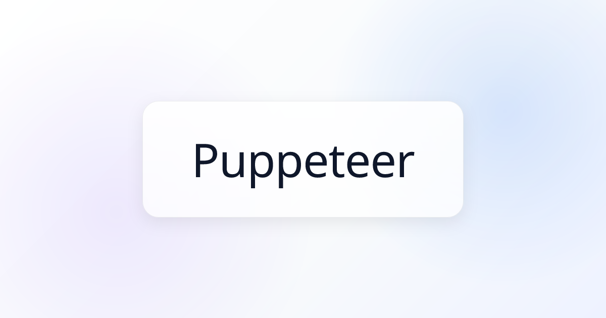 Puppeteer | Awesome MCP Servers