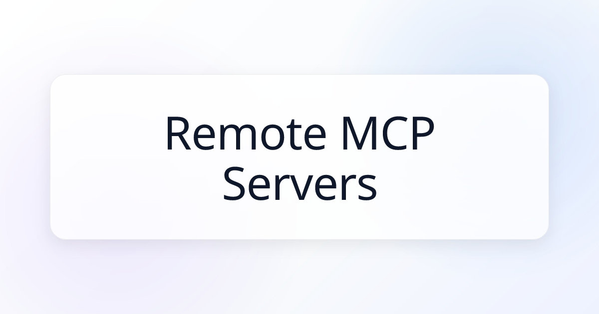Remote MCP Servers | Awesome MCP Servers