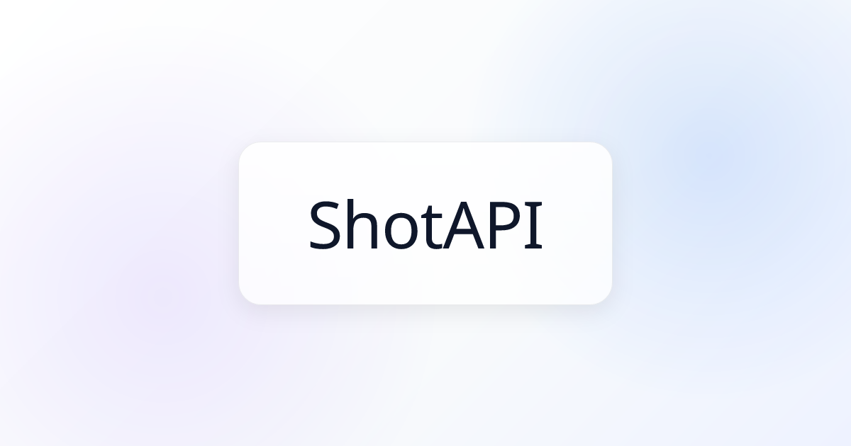 ShotAPI MCP Server | Awesome MCP Servers