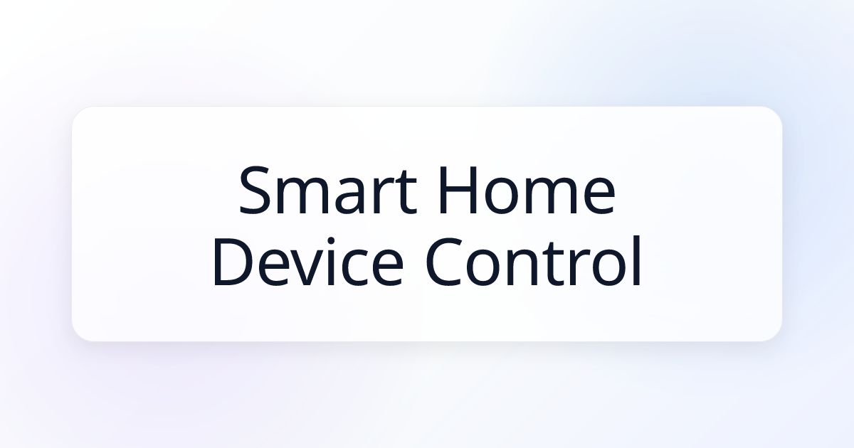 Smart Home Device Control | Awesome MCP Servers