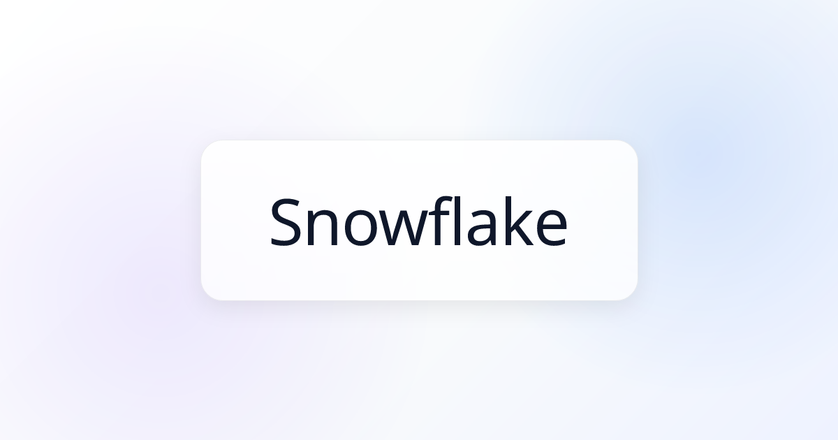 Snowflake | Awesome MCP Servers