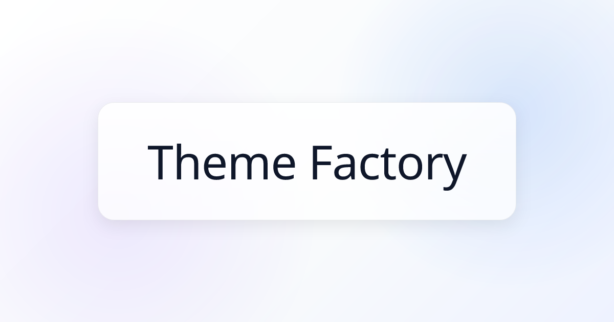 Theme Factory | Agent Skills Library
