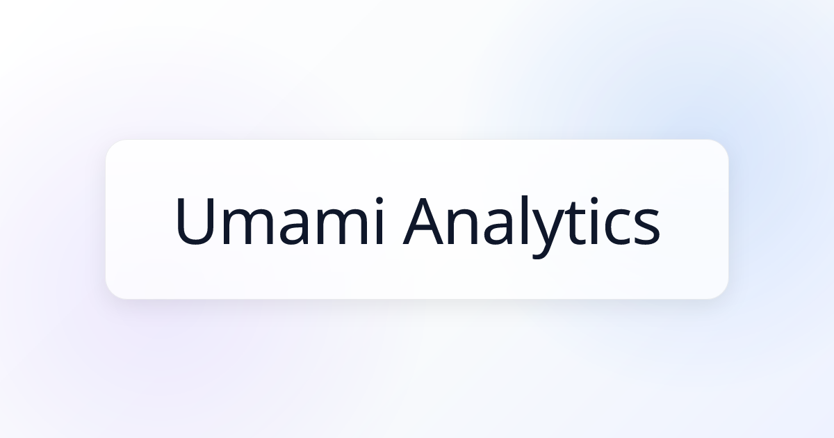 Umami Analytics MCP Server | Awesome MCP Servers