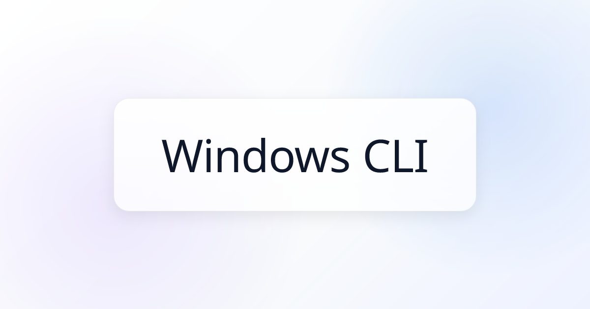 Windows CLI | Awesome MCP Servers