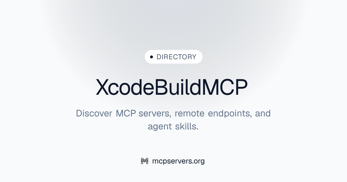 Xcode Build MCP Server | Awesome MCP Servers