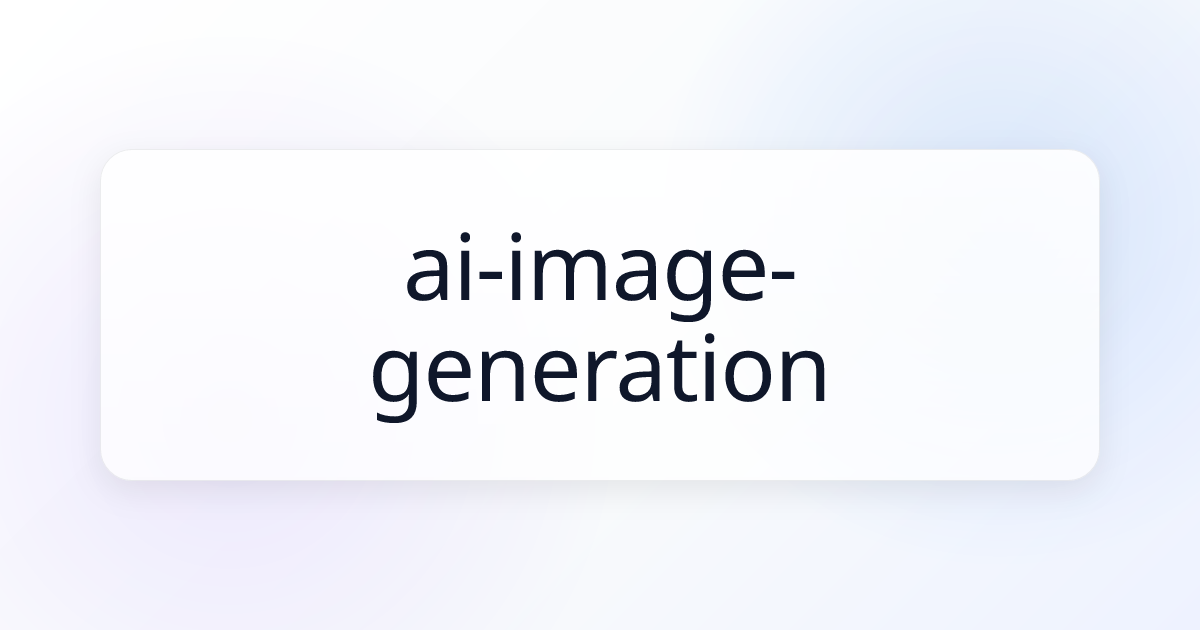 ai-image-generation | Agent Skills 資源庫